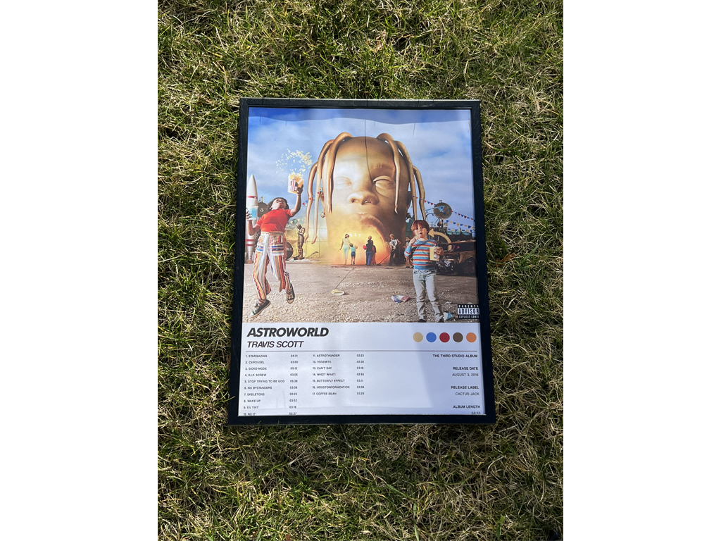 Astroworld, Travis Scott - A3 Album Print – PIKASTORE S.R.O.