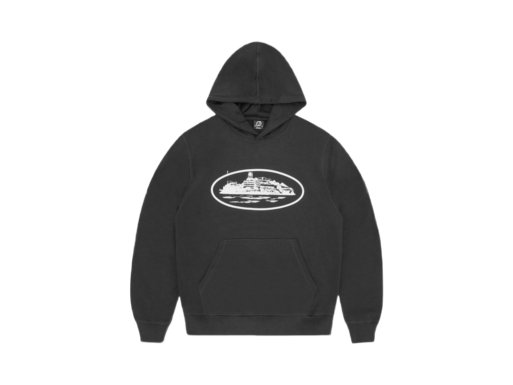 Corteiz CRTZ Alcatraz Hoodie Black