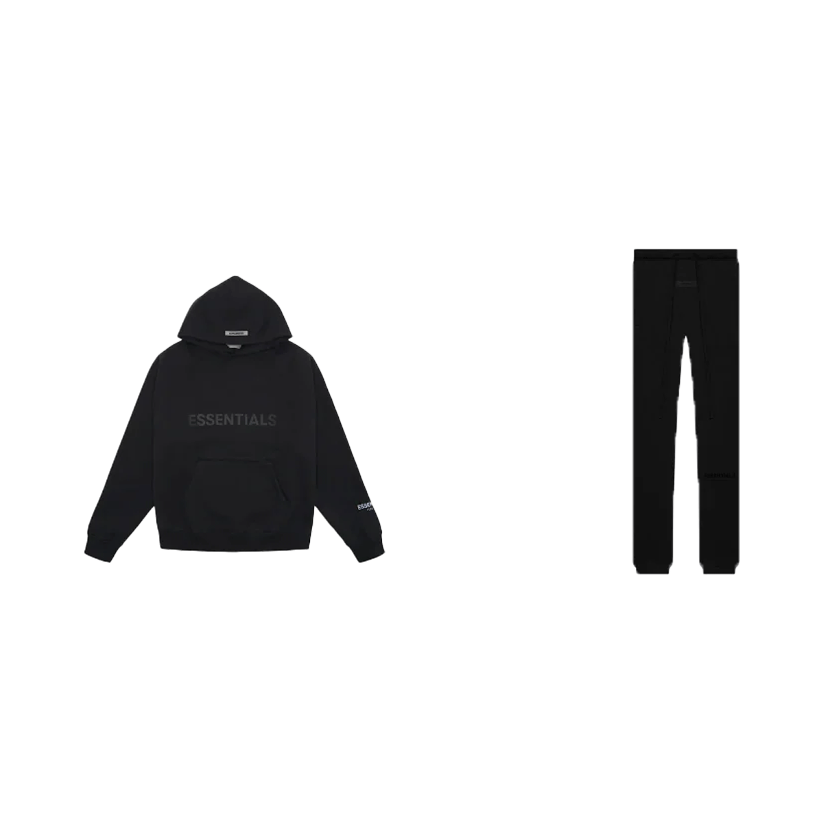 Fear of God Essentials S22 Sweatpants + S20 Hoodie Black - SET