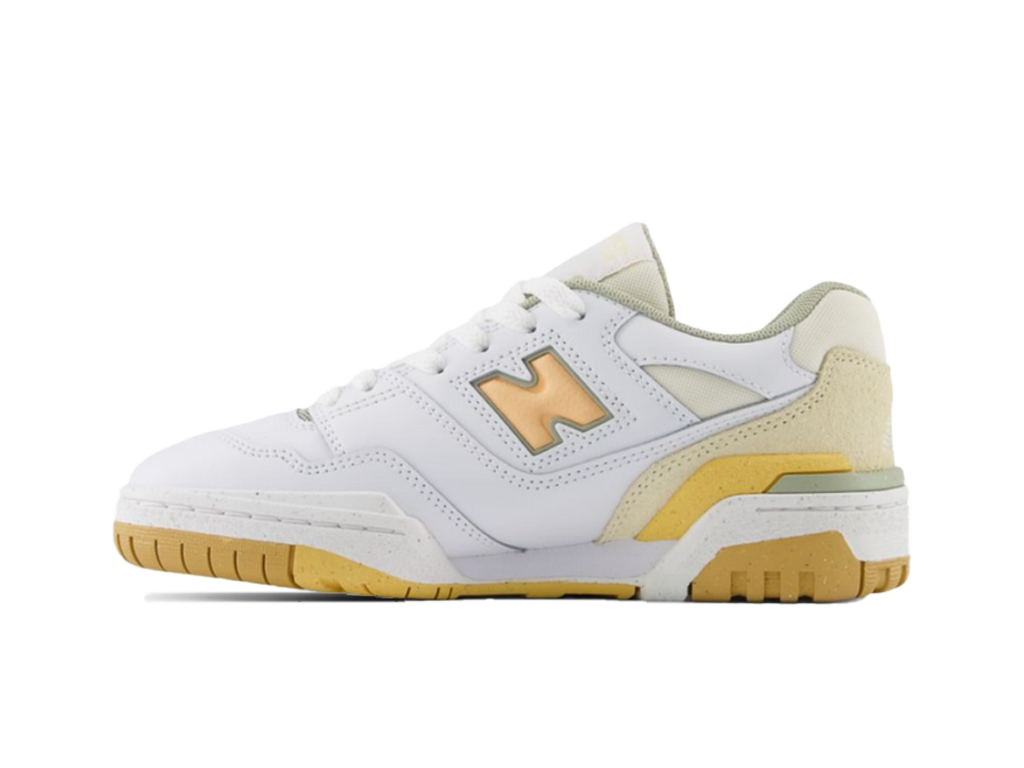 New Balance 550 Big Kid White Peach Blossom
